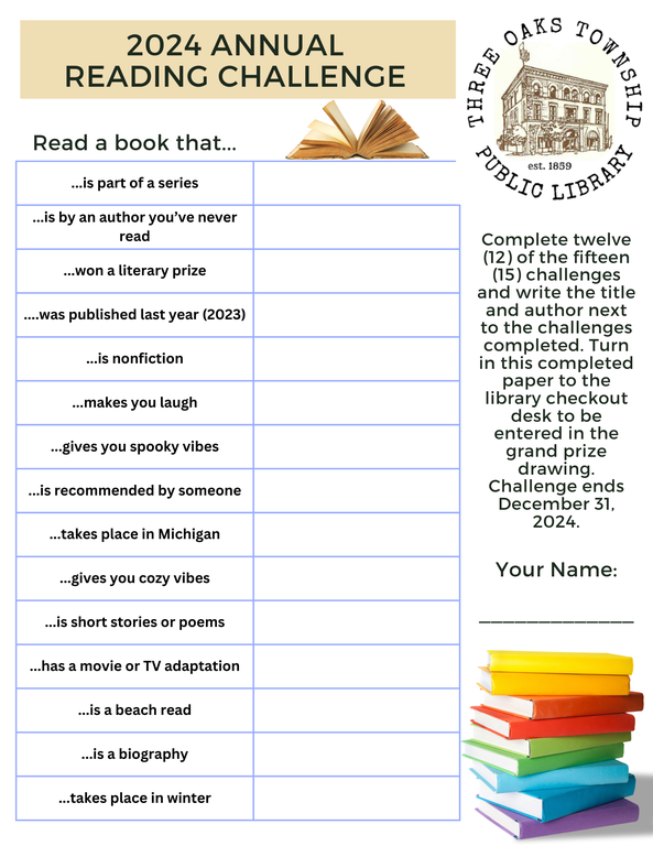 Welcome to the Three Oaks Township Public Library — Three Oaks Township ...