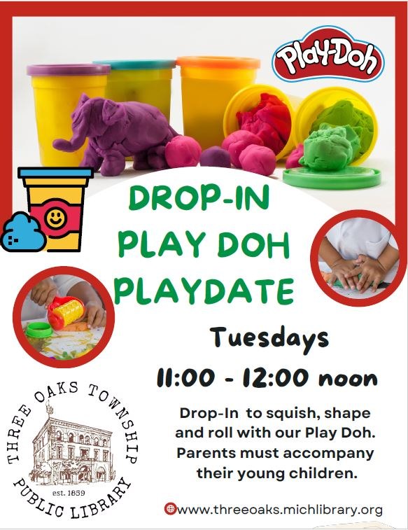 Drop-In Play Doh PlayDate — Three Oaks Township Public Library